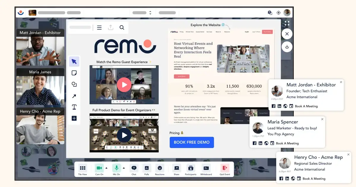 Virtual Trade Show Platform & Software (2024) - Remo